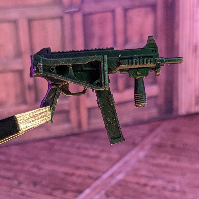 Ump-45xm-lv Foregrip Double Magazine Folded Stock SMG 1:12 - Etsy