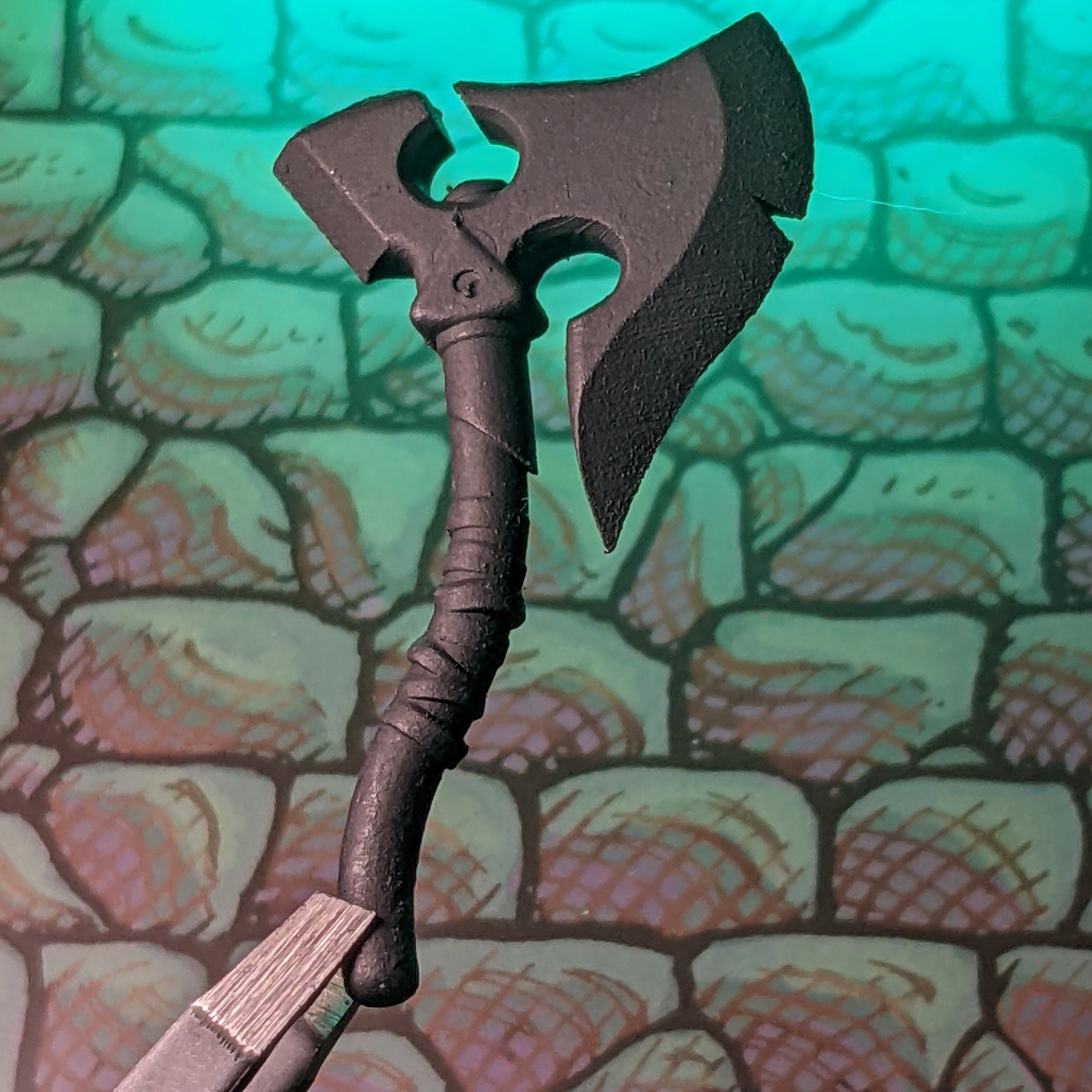 Orc Battle Axe Mythic 7 Scale Toy Accessory | Etsy