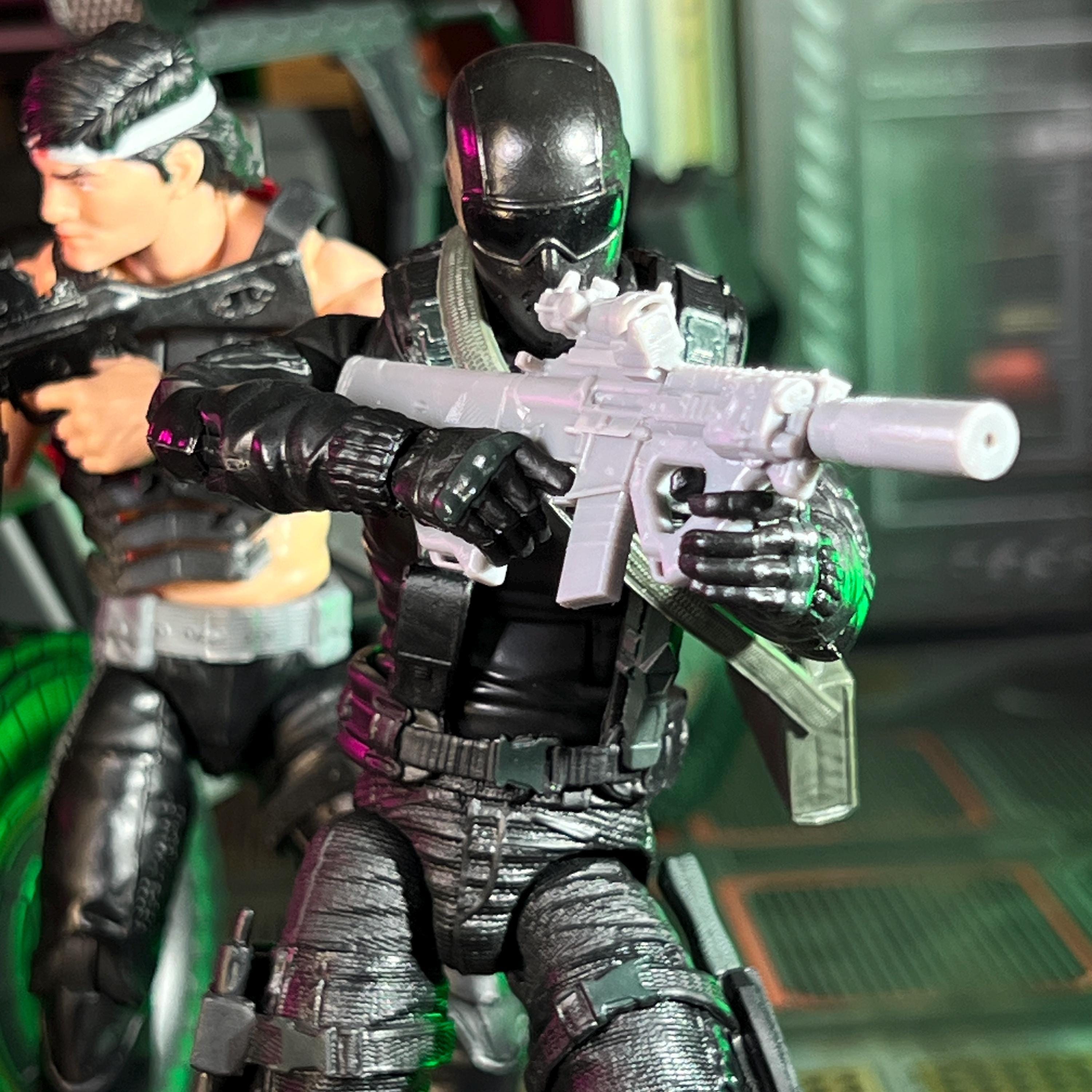 Beowulfe Sigma Six M4 With ACOG and Quick Sight AR 1:12 Scale Toy ...