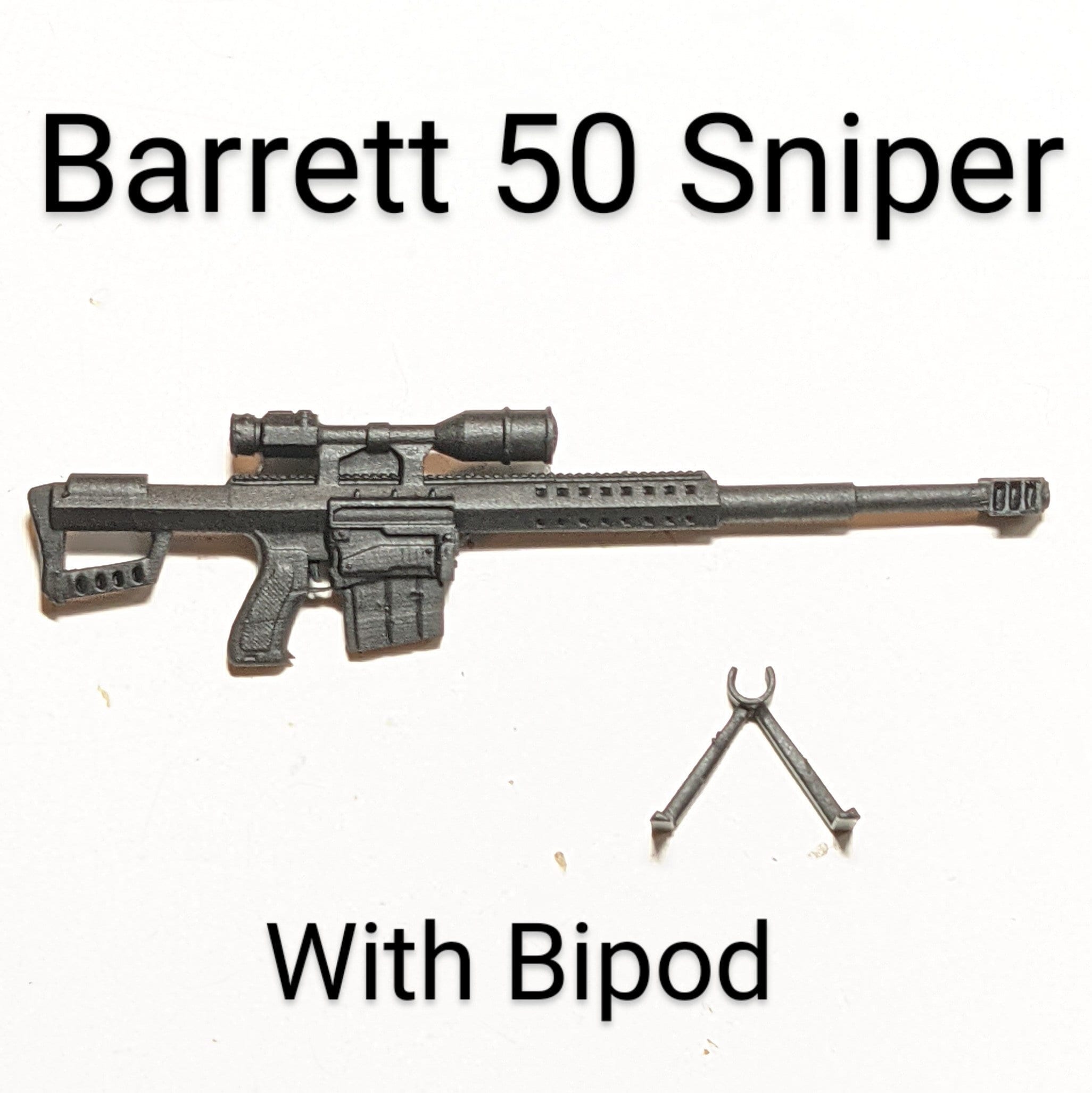 Barrett 50 Cal With Removable Bipod 1:12 Scale Toy Accessory - Etsy