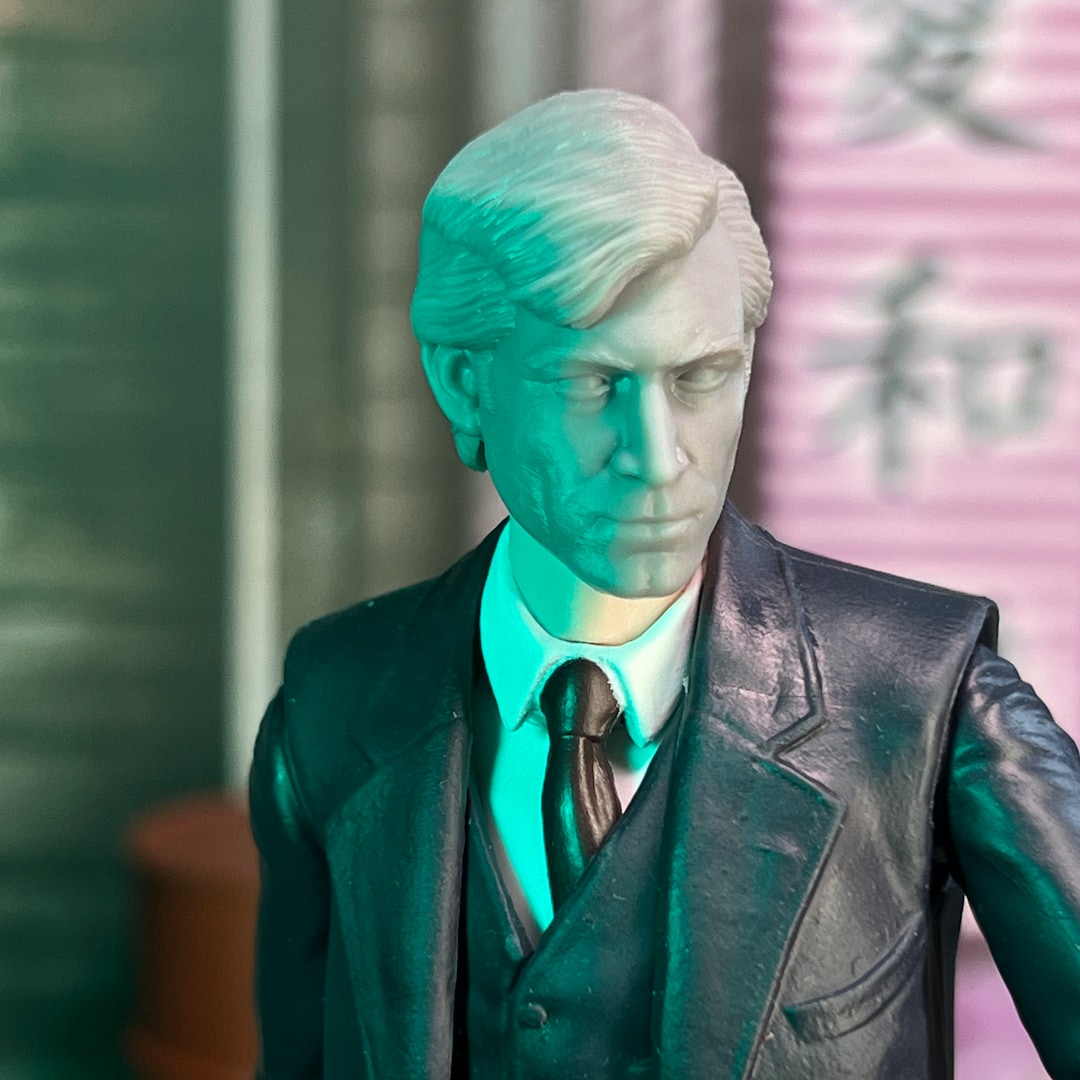 80s Era British Super Spy Custom 3D Printed Head Sculpt (unfinished ...