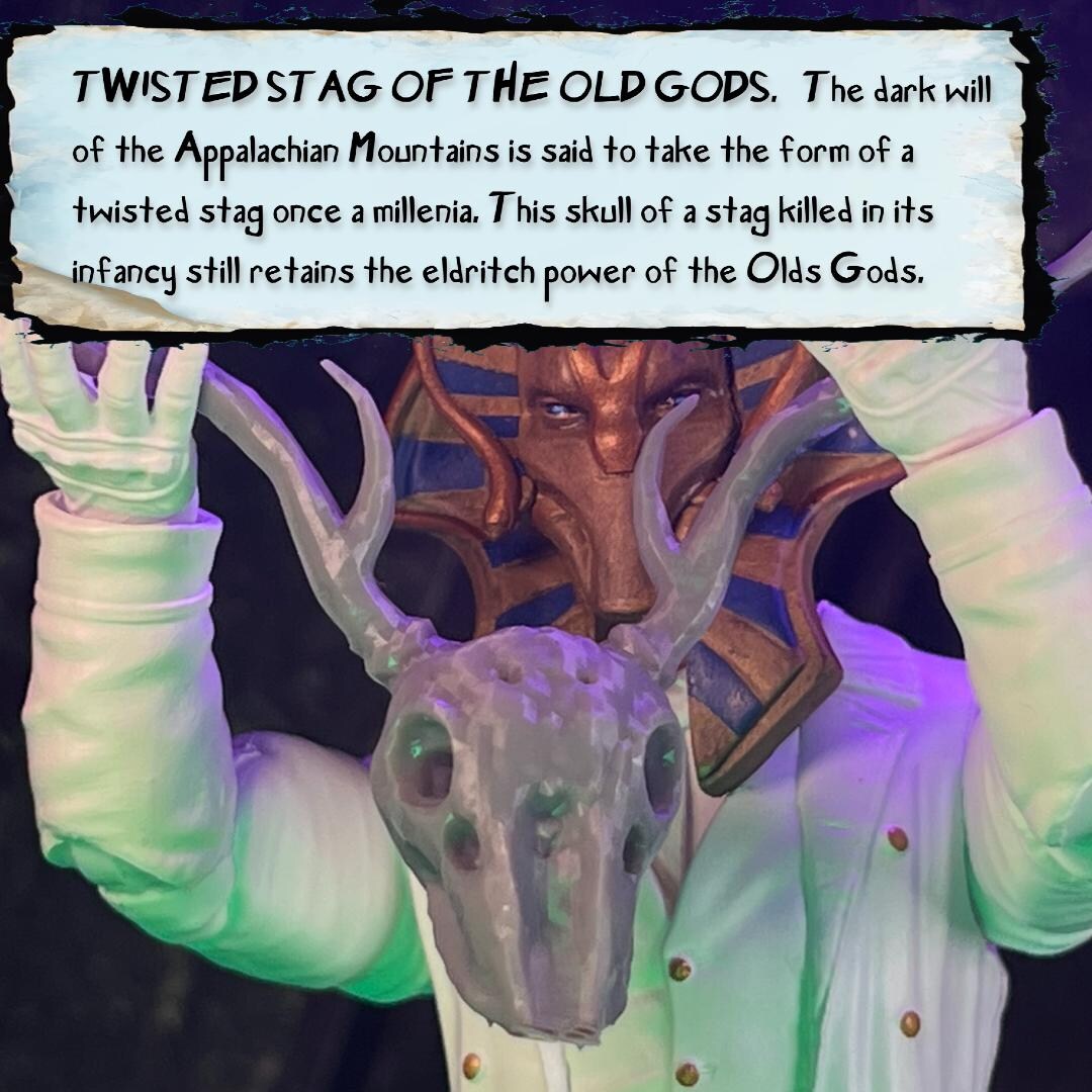 Twisted Stag of the Old Gods - Cursed Item & Relics 1:12 Toy Accessory ...