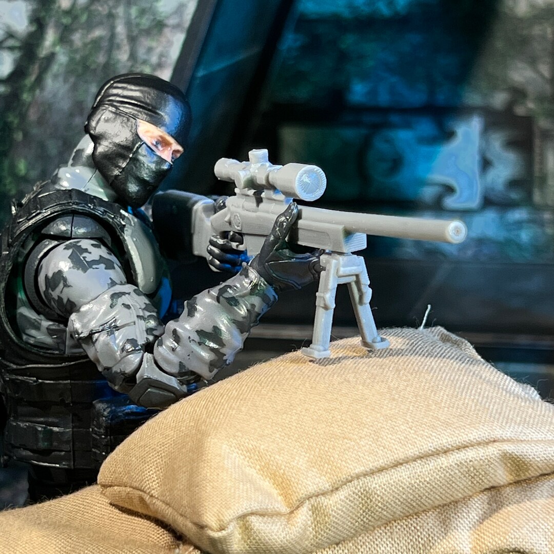 Sako TRG-22 Sniper Rifle With Adjustable Bipod 1:12 Toy Accessory ...