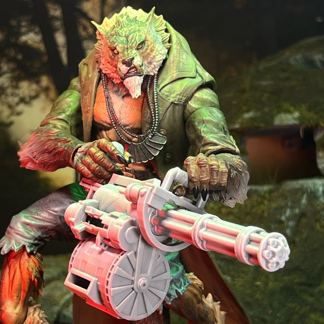 Monster Size M134 Minigun With Max Ammo Drum Scale Toy Accessory ...