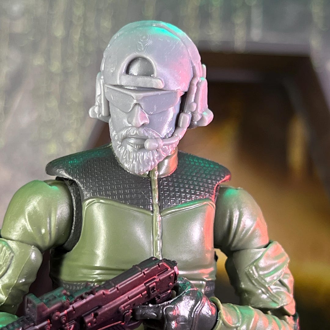 Codename Papa Merc PMC Operator 3D Printed Head Sculpt (unfinished ...