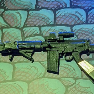 The Gentleman Caller Custom FN FAL Assault Rifle 1:12 Toy Accessory ...