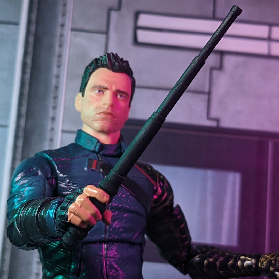 Collapsing Steel Riot Baton Set 1:12 Toy Accessory (unfinished, Made to ...