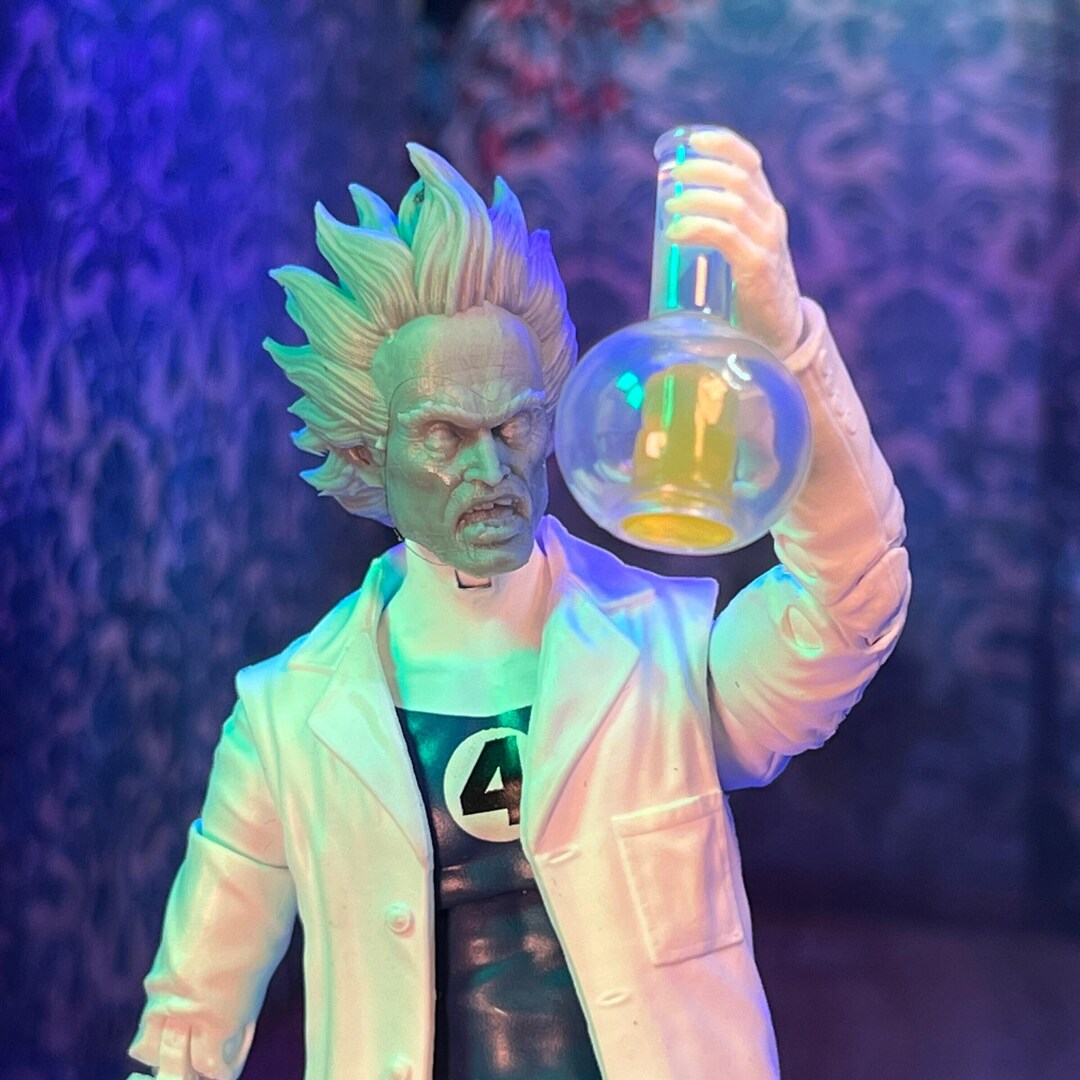 Multiversal Mad Scientist Custom 3D Printed Head Sculpt (unfinished ...