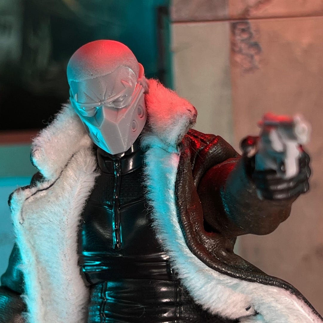 Red Bat Vigilante Outlaw Mk2 Crew Cut 3D Printed Head Sculpt ...