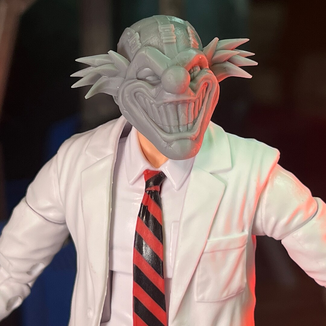 Psycho Ice Scream Clown 3D Printed Head Sculpt (unfinished, Made to ...