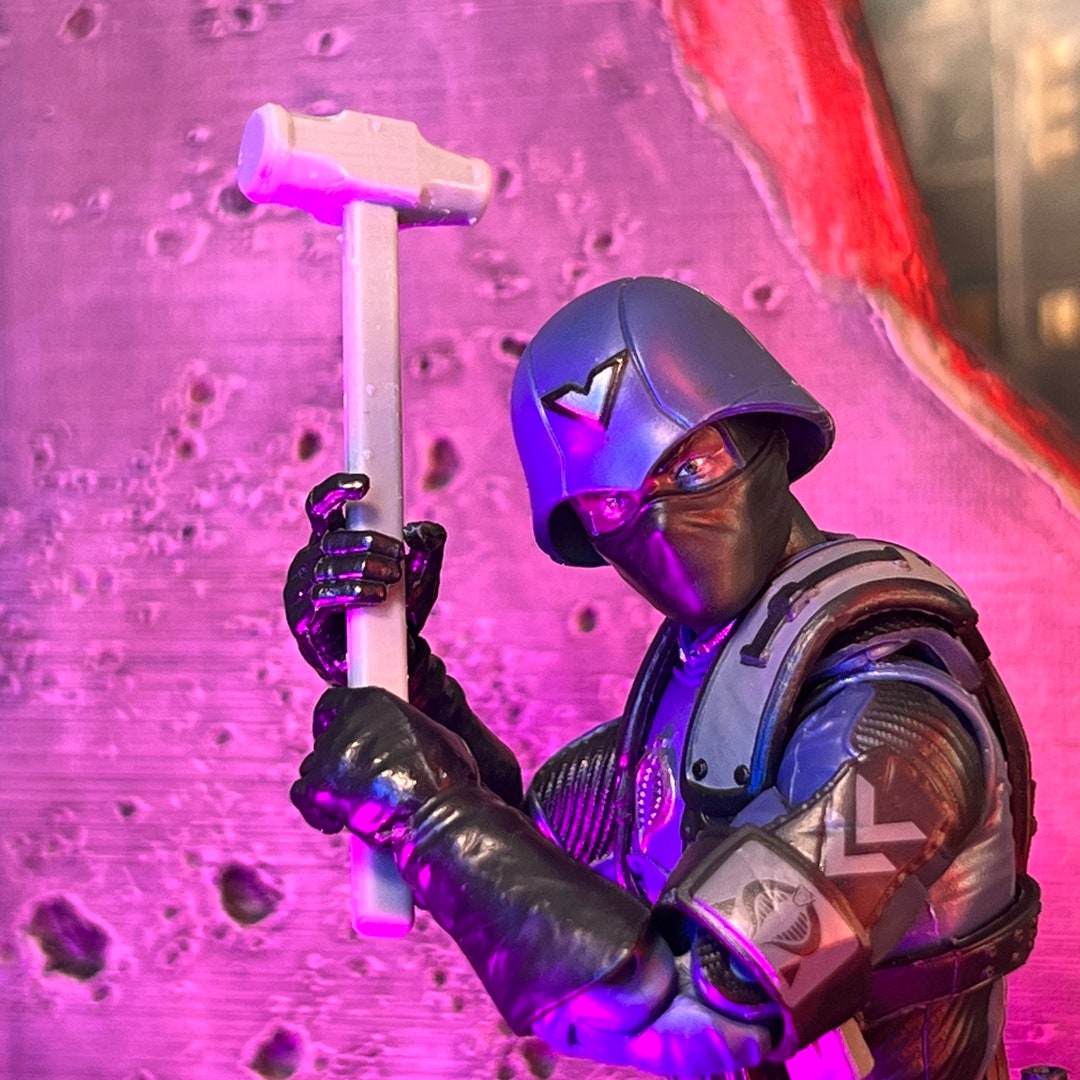 SWAT Door Knocker Sledge Hammer With Tapered Head 1:12 Scale Toy ...