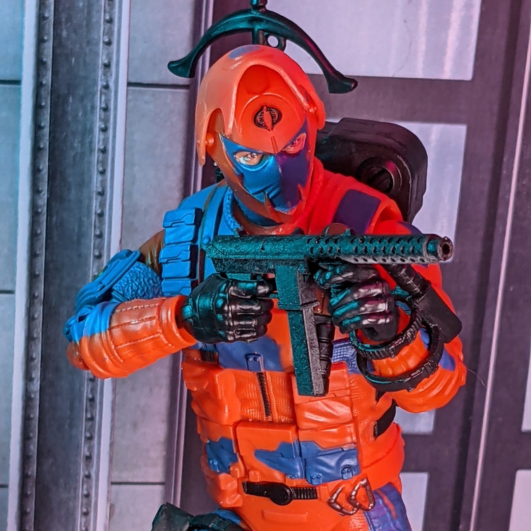 Tec 9x With Foregrip & Brace Machine Pistol 1:12 Toy Accessory ...