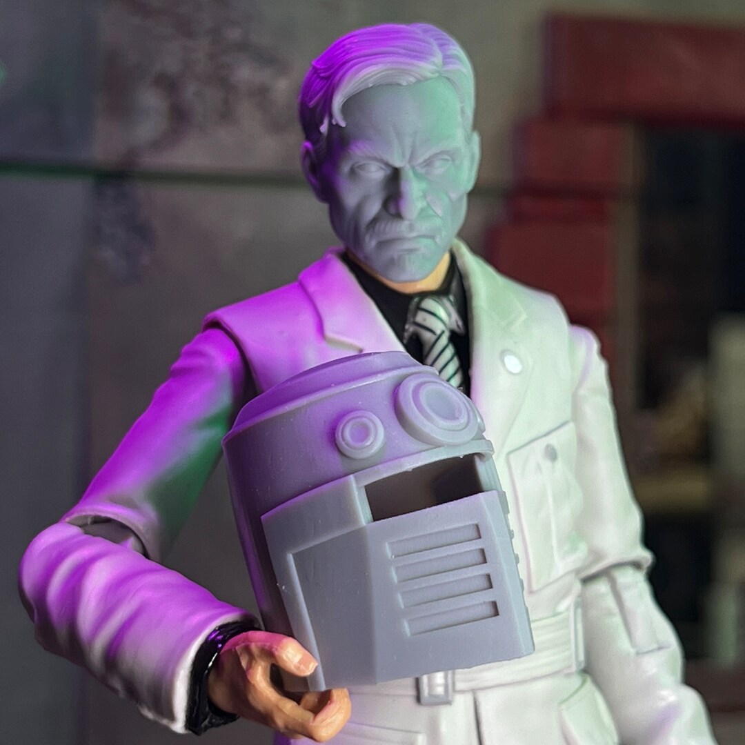 Baron Blood-iron Head and Helmet 3D Printed Head Sculpt (unfinished ...