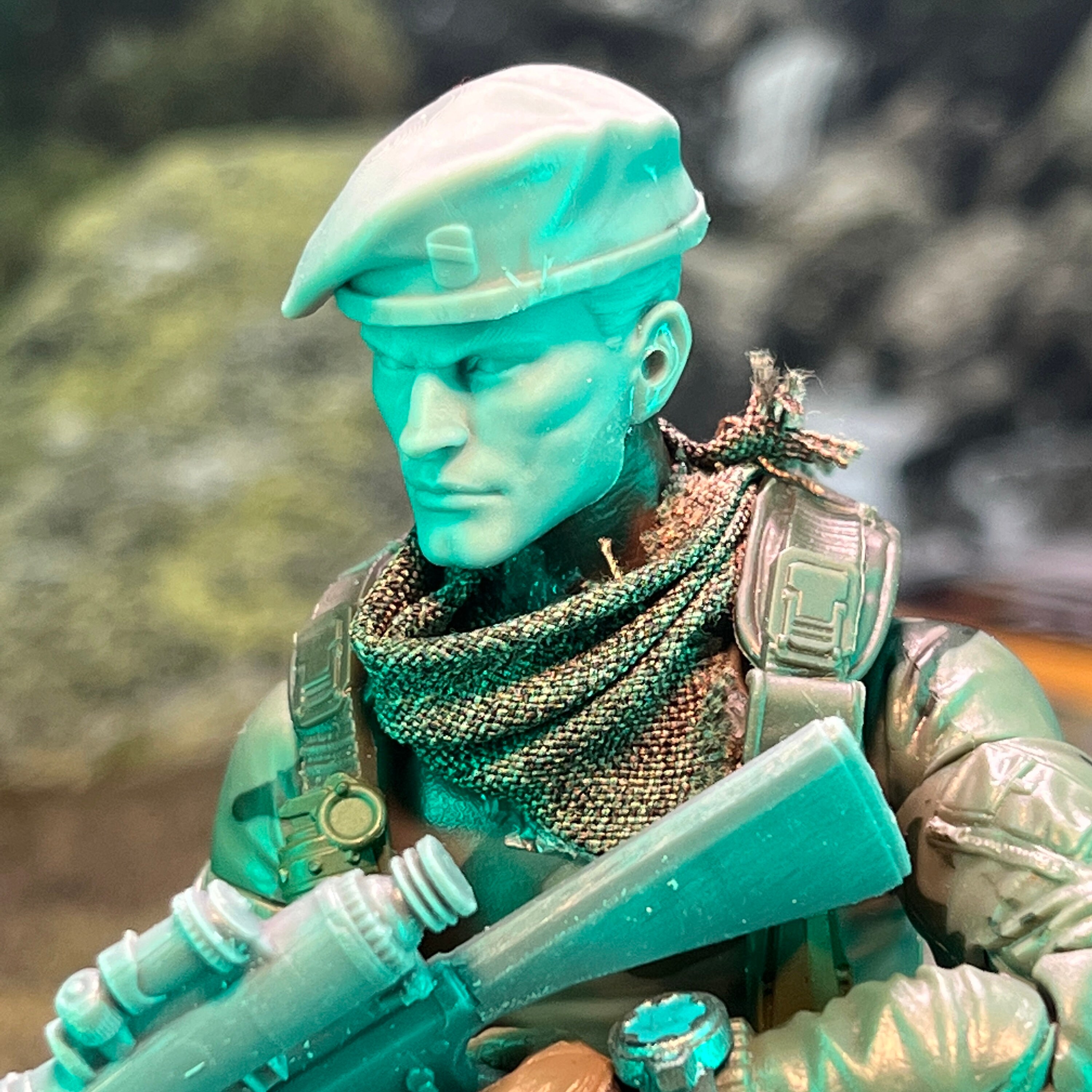 Handsome LT With Removable Beret Custom 3D Printed Head Sculpt - Etsy