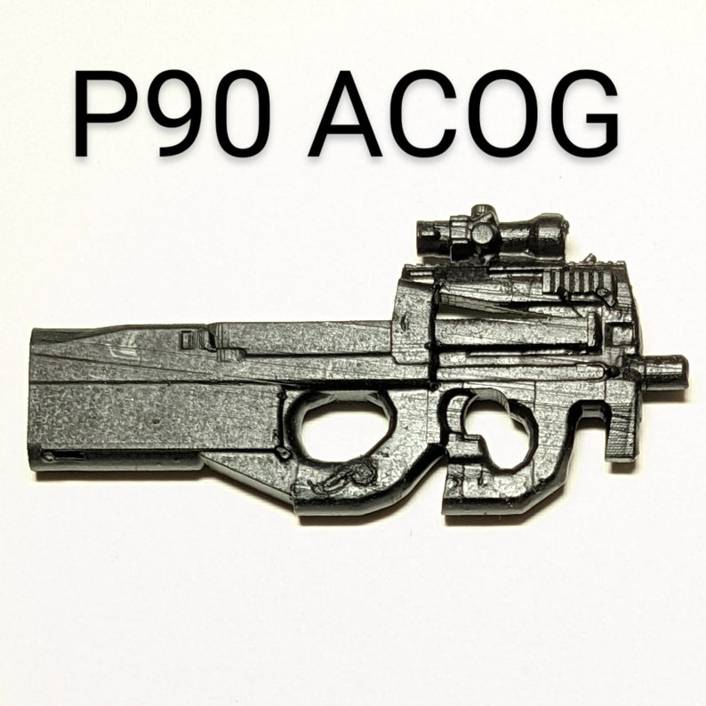 P90 Acog Scope SMG Standard 1:12 Toy Accessory unfinished - Etsy
