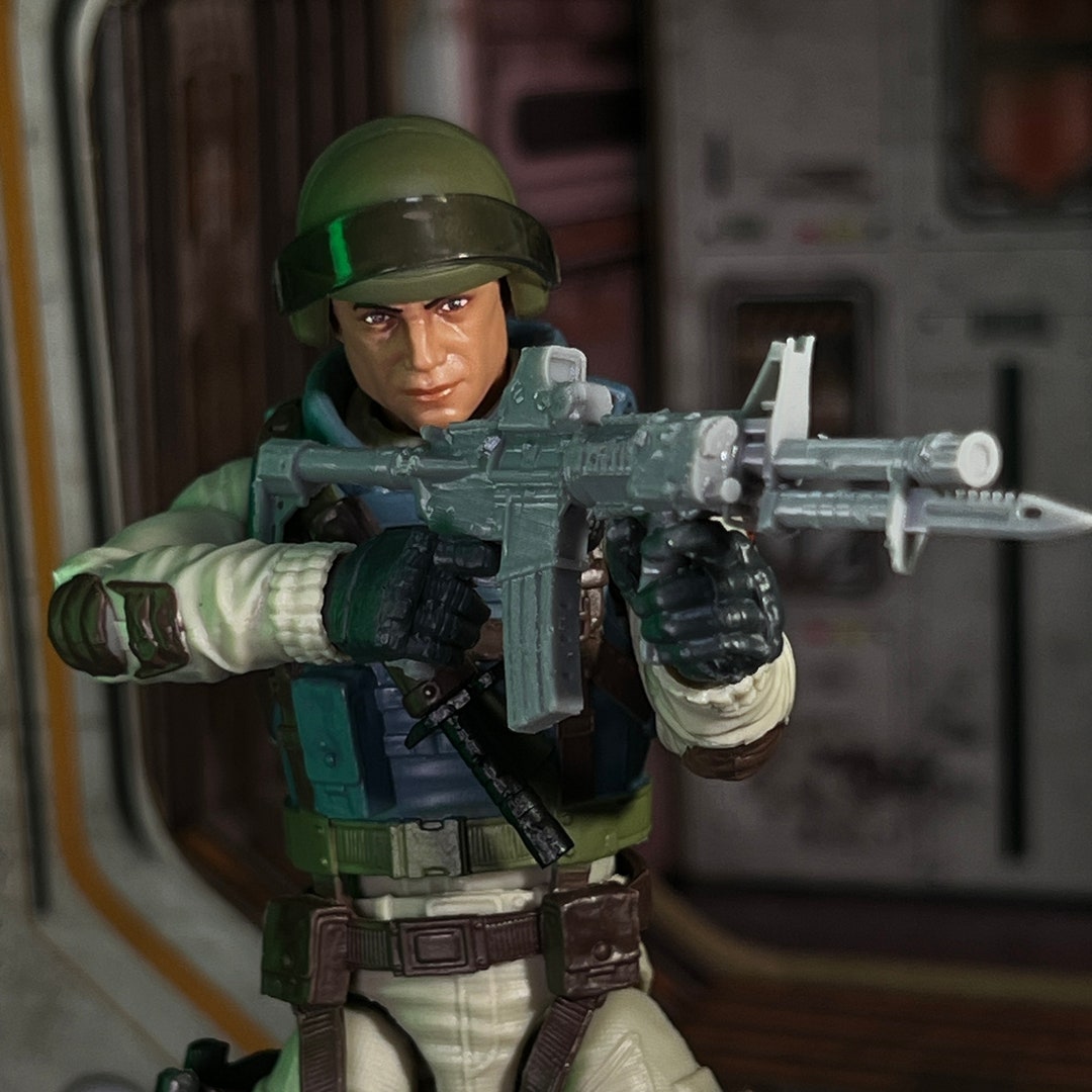 Airborne Helo Assault M4 Reflex & Modern Bayonet Rifle 1:12 Scale Toy ...