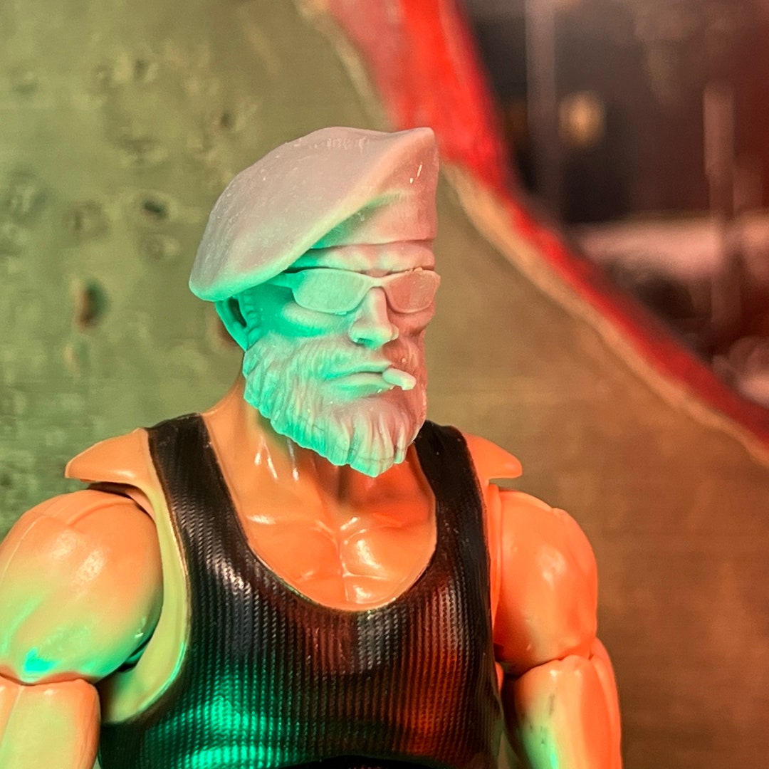 Guerrilla Rebel Leader Custom 3D Printed Head Sculpt (unfinished, Made ...