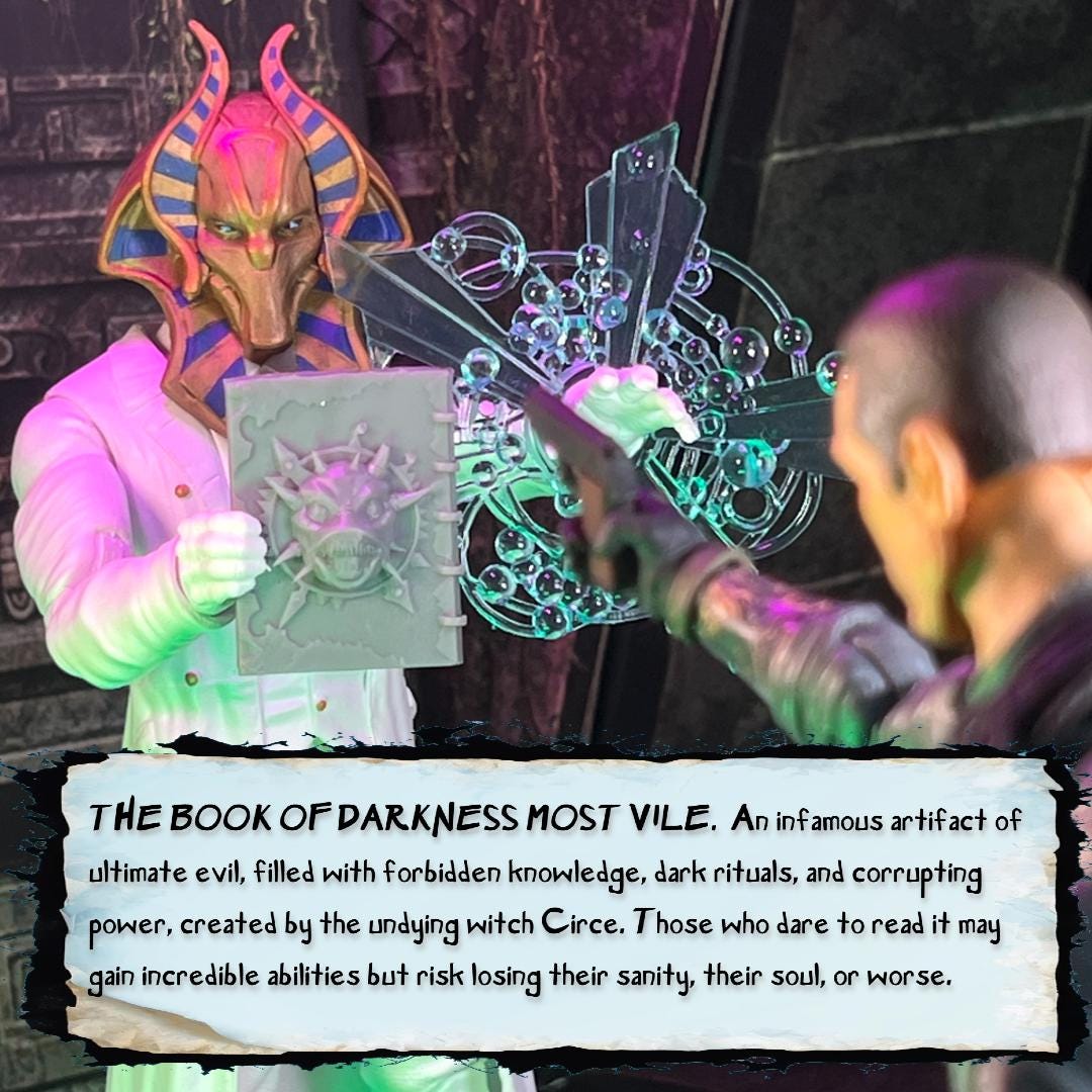 Book of Darkness Most Vile - Cursed Item & Relics 1:12 Toy Accessory ...