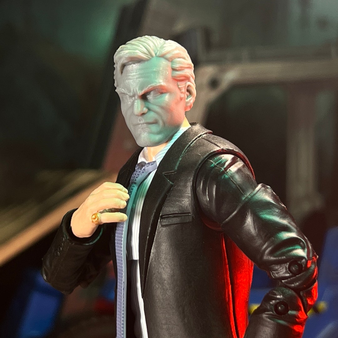 Black Skull Crime Boss Unmasked Custom 3D Printed Head Sculpt ...