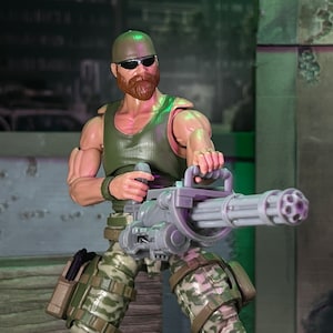 M134 Minigun Man Portable 1:12 Scale Toy Accessory no Ammo Belt ...