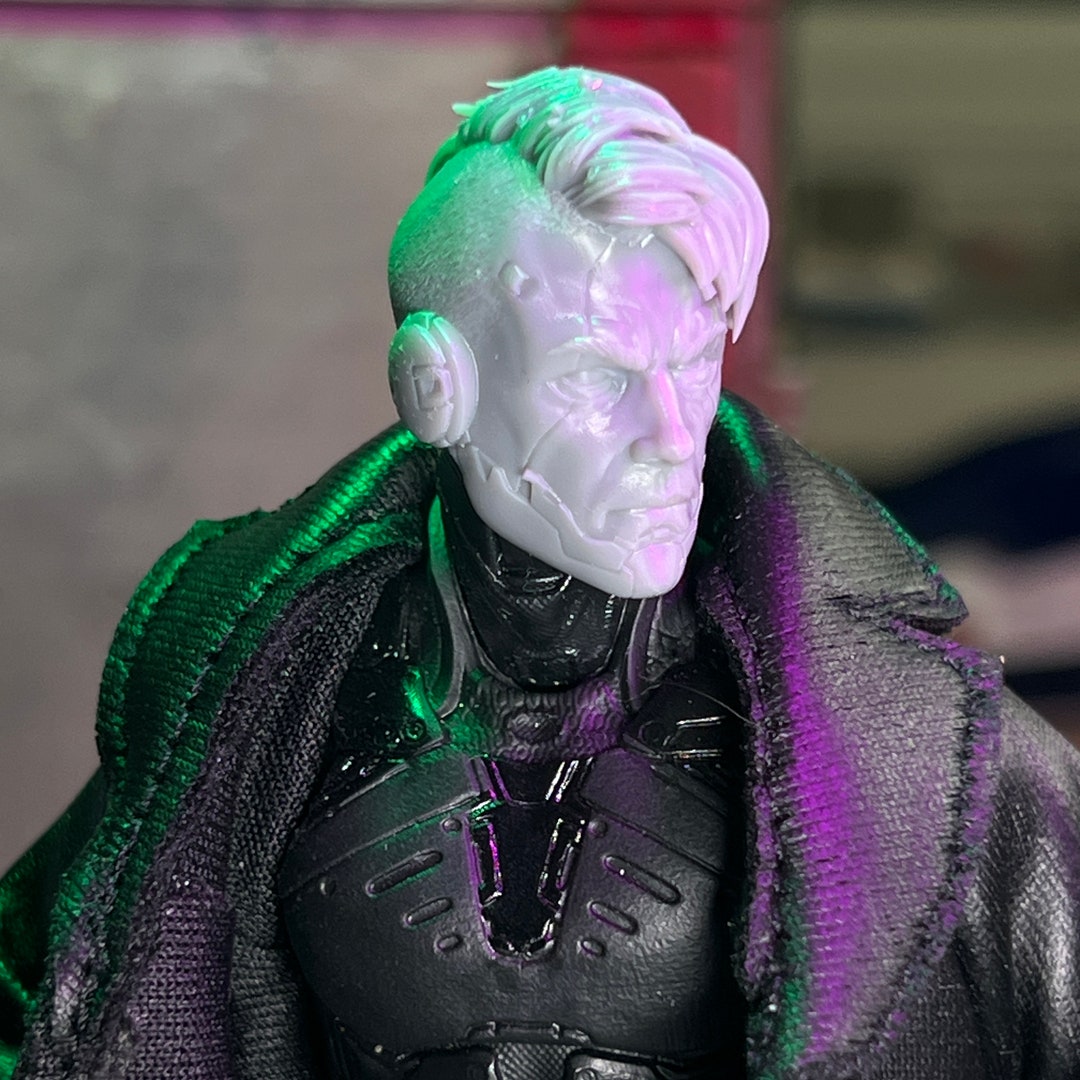 Cyberpunk Agent O-22 3D Printed Head Sculpt (unfinished, Made to Order ...