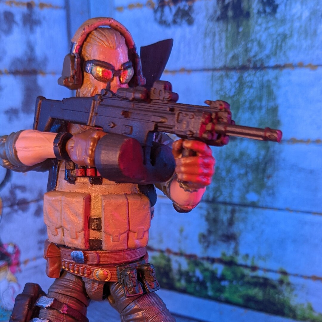 The Redeemer SCAR-L With Dual Drum 1:12 Scale Toy Accessory- Dark ...