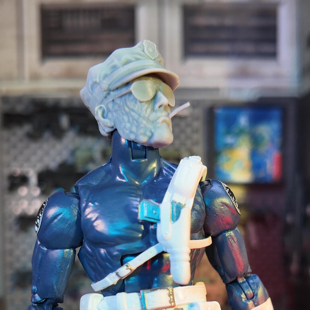 Evil Cop Sgt Coy 3D Printed Head Sculpt (unfinished, Made to Order ...