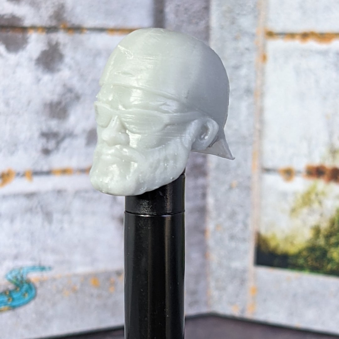 THE ROCKER Custom 3D Printed Head Sculpt (unfinished, Made to Order) - Etsy