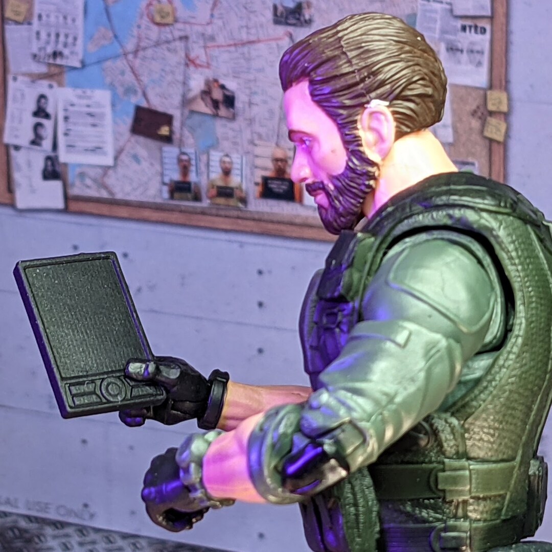 Standard Tablet PDA Handheld Tech Device 1:12 Toy Accessory unfinished ...