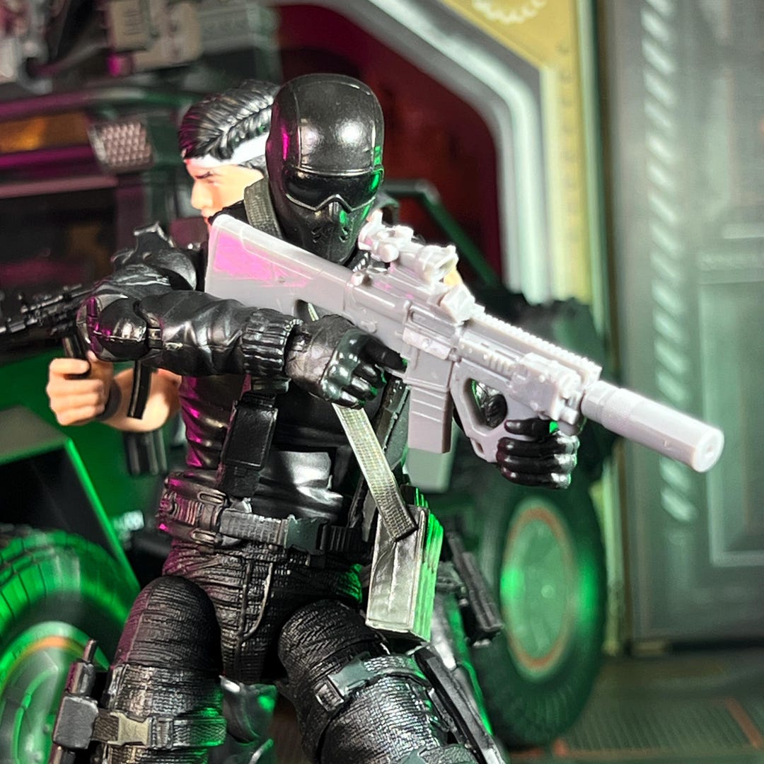 Beowulfe Sigma Six M4 With ACOG and Quick Sight AR 1:12 Scale Toy ...