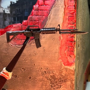 Airborne Para Assault M4 Bayonet Rifle 1:12 Scale Toy Accessory ...