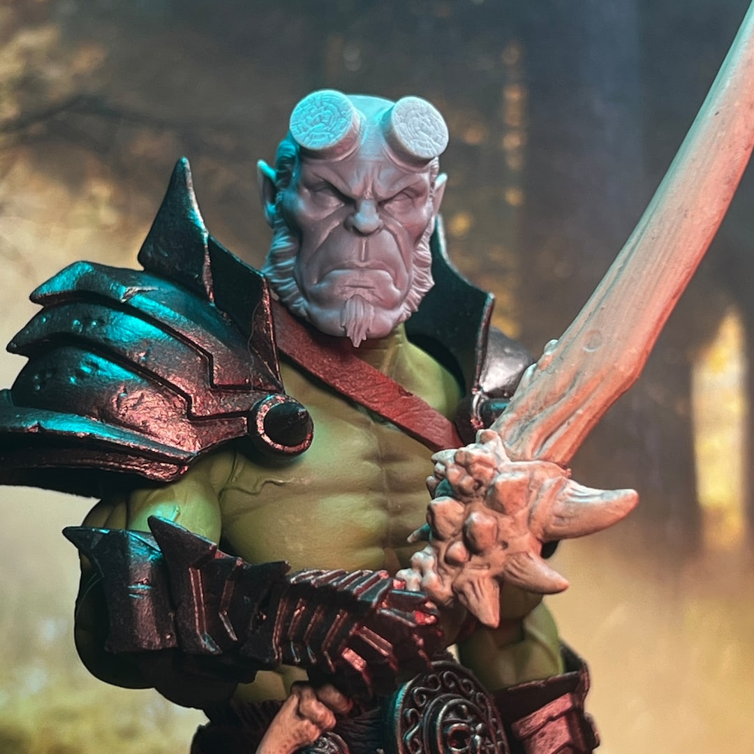 Mythic Legion Scale Demon Boy Hero 3D Printed Head Sculpt (unfinished ...