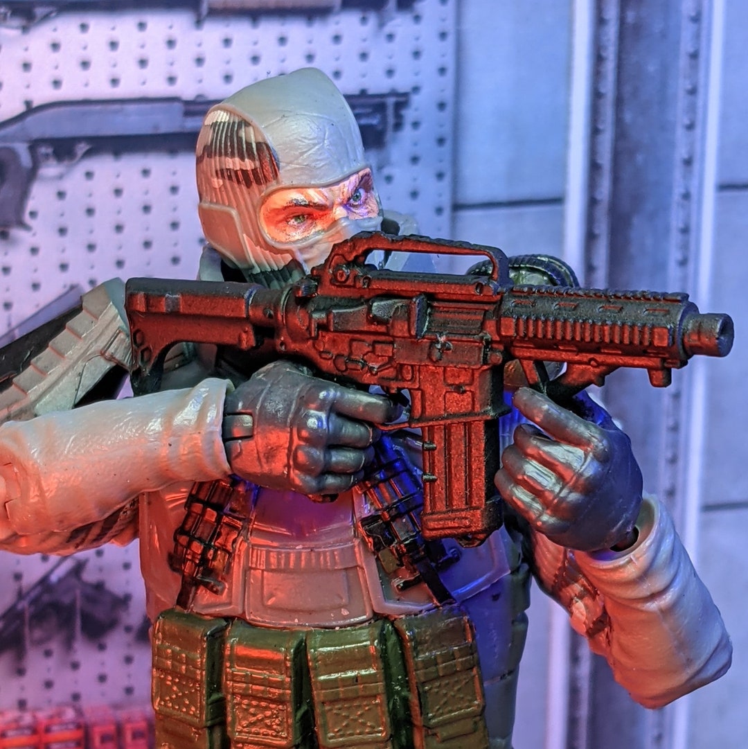 The Kid Commando AFG Short Barrel M4 AR 1:12 Scale Toy Accessory- Dark ...