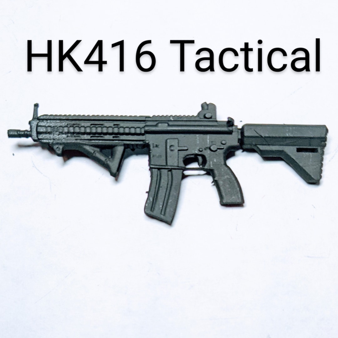 HK416 With Tactical Grip 1:12 Scale Toy Accessory (unfinished, Made to ...
