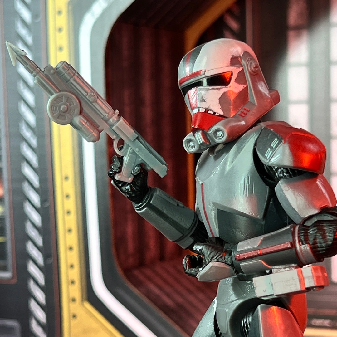 DC-15SG Clone Army Compact Blaster Rifle With Grapple Attachment 1:12 ...