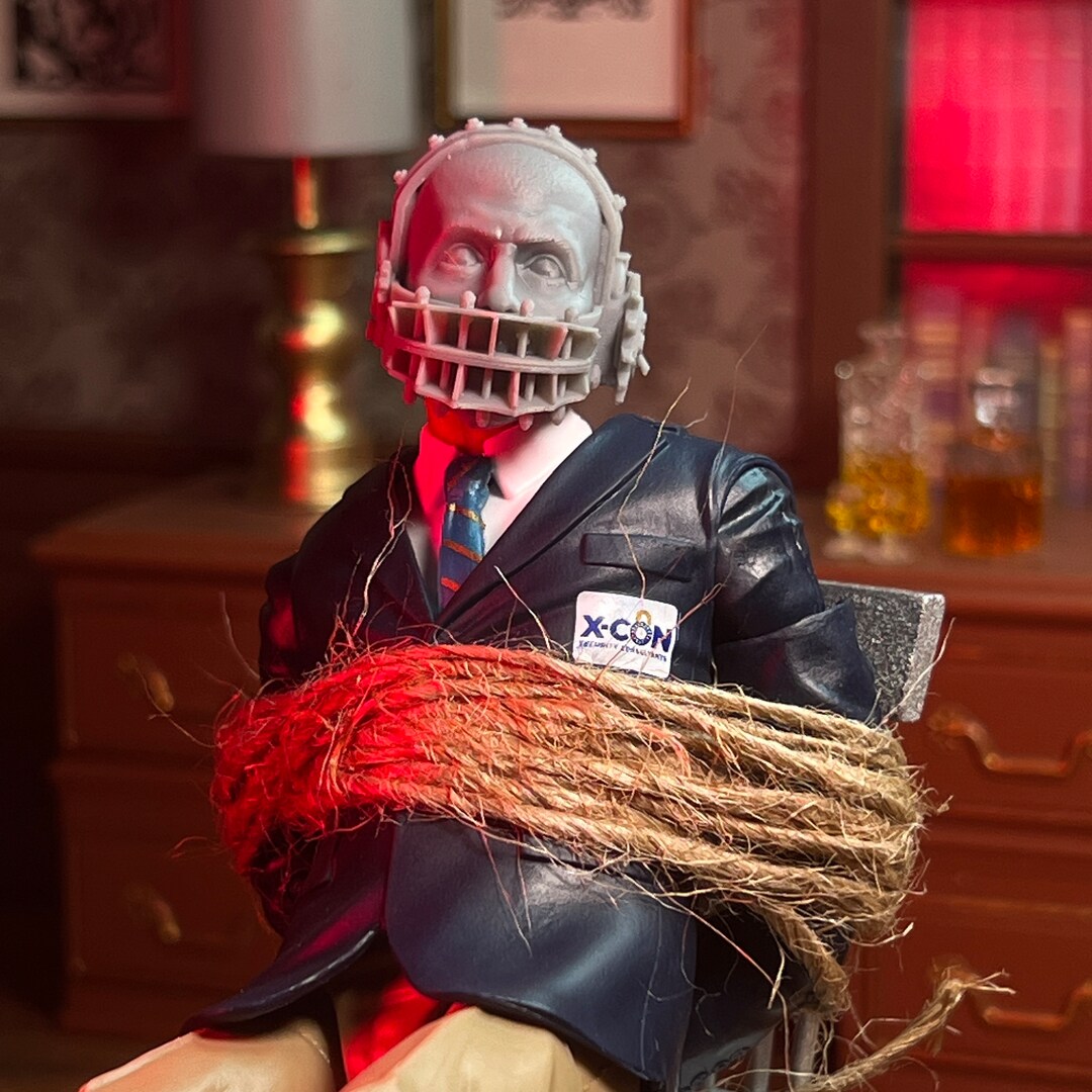 Male Jigsaw Trap Victim Custom 3d Printed Head Sculpt (unfinished, Made ...