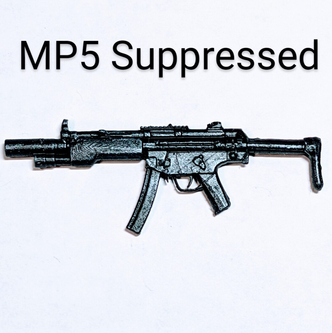 MP5 Suppressed 1:12 Toy Accessory (unfinished, Made to Order) - Etsy