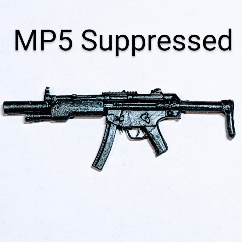 MP5 Suppressed 1:12 Toy Accessory - Etsy