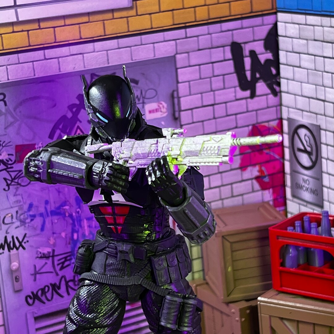 Arkham Knight Vigilante Rifle Folded 1:12 Toy Accessory (unfinished ...