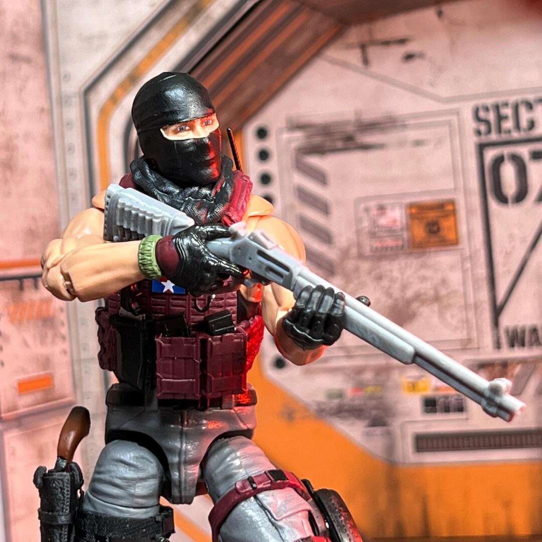 Takedown Lever Action Repeater Rifle 1:12 Scale Toy Accessory ...