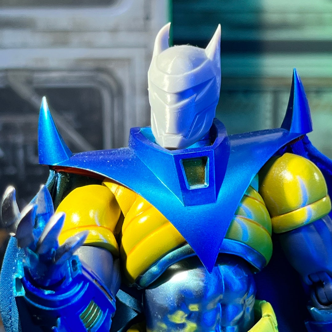 Hellish Armored Bat Vigilante 3D Printed Head Sculpt unfinished - Etsy