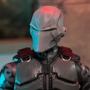 Red Bat Vigilante Heavy Combat Helmet 3D Printed Head Sculpt ...