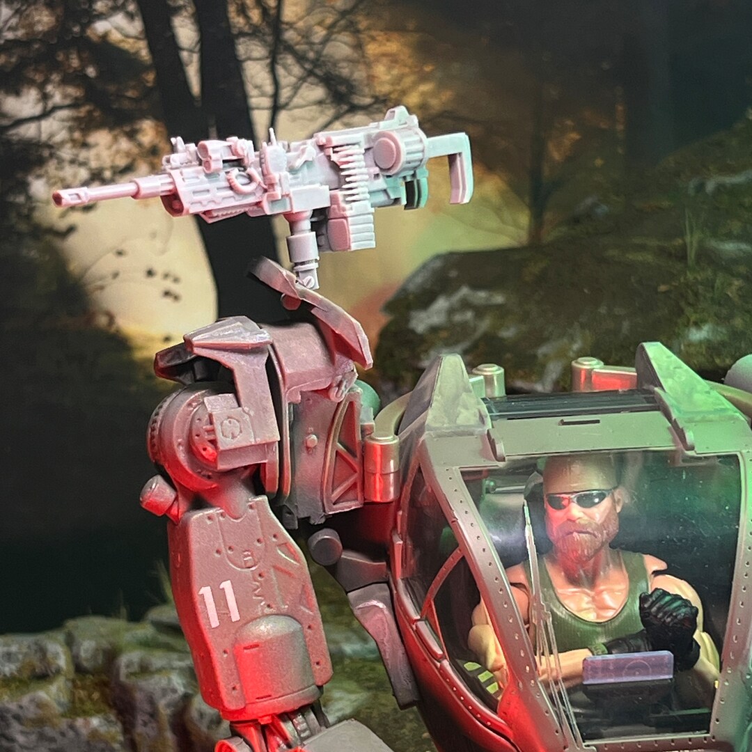 Amp Suit Mech Size Remote Heavy Machine Gun With "t" Connector Toy ...