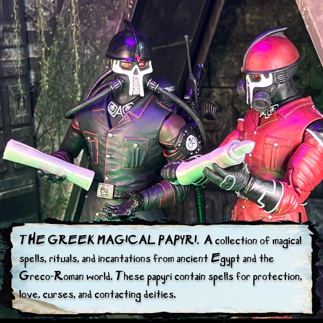 Greek Magical Papyri -set of 2- Cursed Item & Relics 1:12 Toy Accessory ...