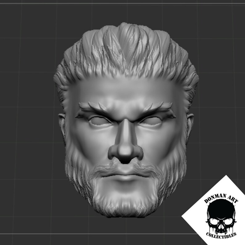 THE GENERAL Custom 3D Printed Head Sculpt (unfinished, Made to Order ...