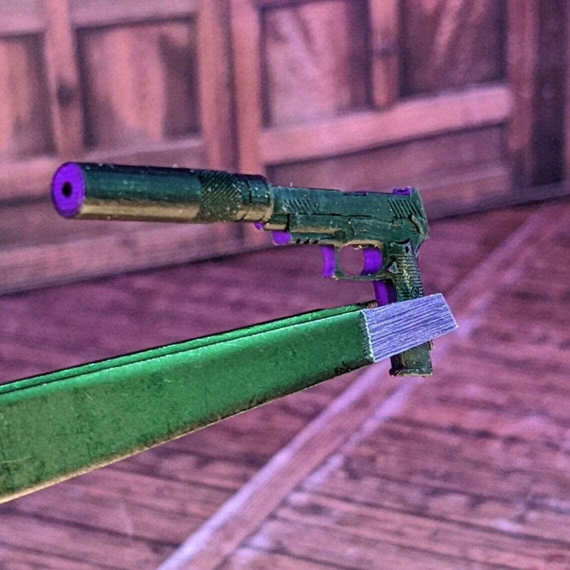 Sig M17 P320 Spec Ops Suppressor Pistol 1:12 Toy Accessory (unfinished ...
