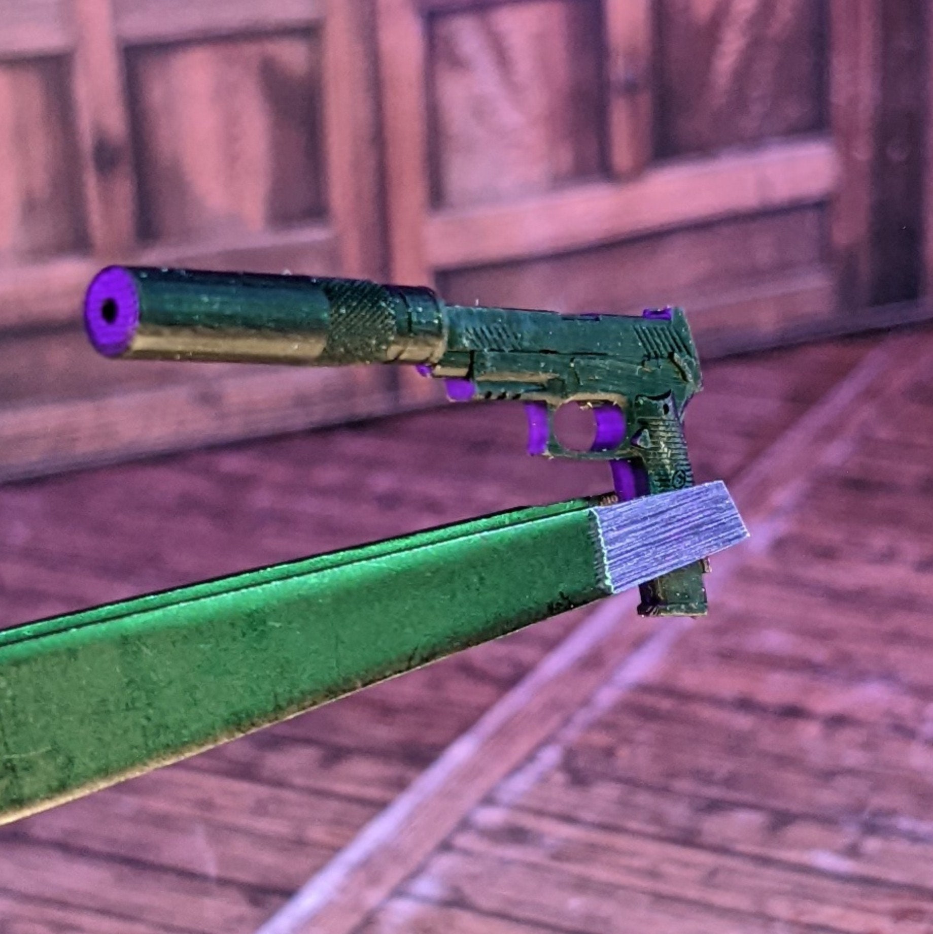 Sig M17 P320 Spec Ops Suppressor Pistol 1:12 Toy Accessory (unfinished ...