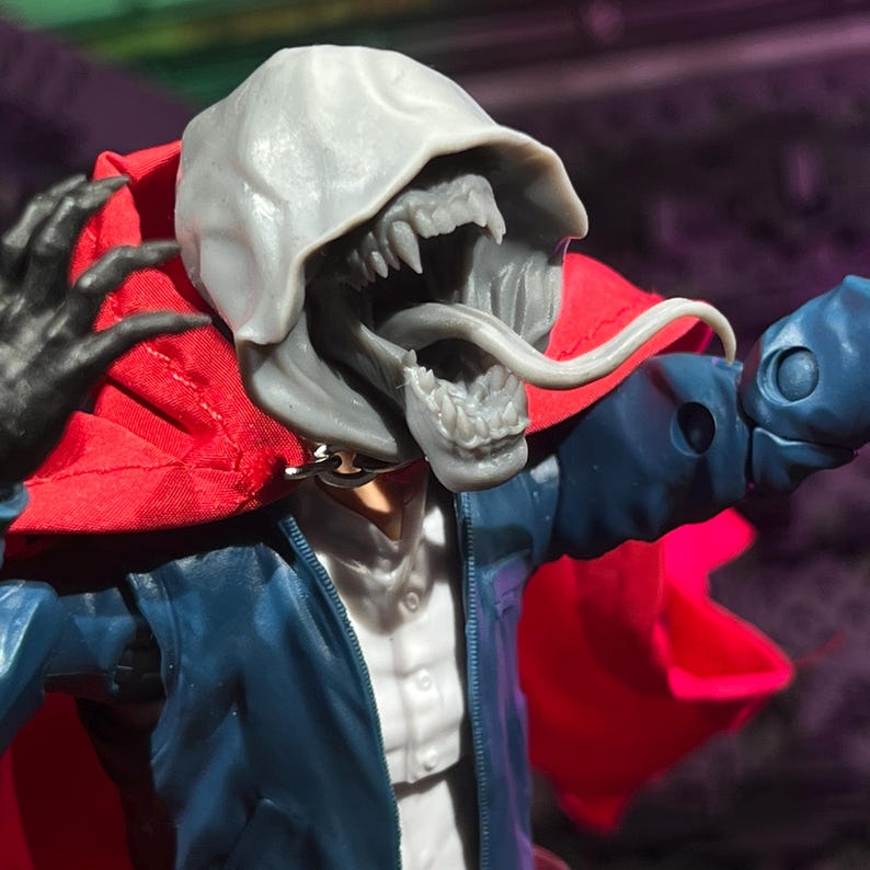 Demon Hood Gangster in Monster Form- 3D Printed Head Sculpt (no Paint ...