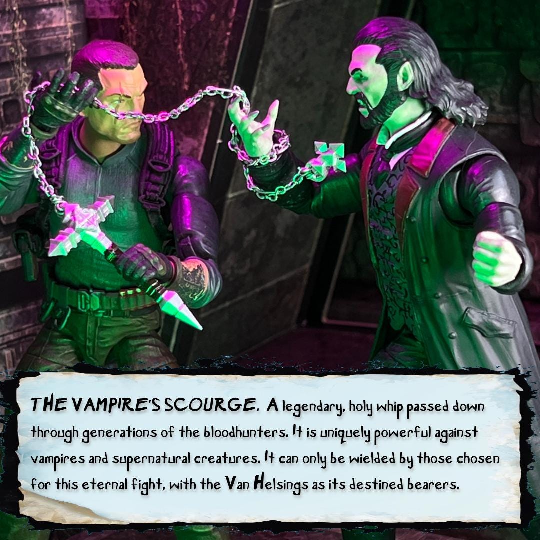 Vampire's Scourge, Hunters Whip set of 3 Cursed Item & Relics 1:12 Toy ...