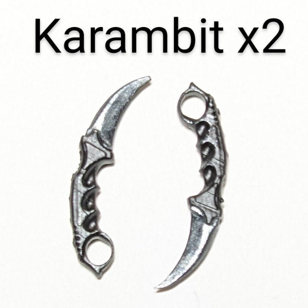 Karambit Knife Set 1:12 Toy Accessory (unfinished, Made to Order) - Etsy